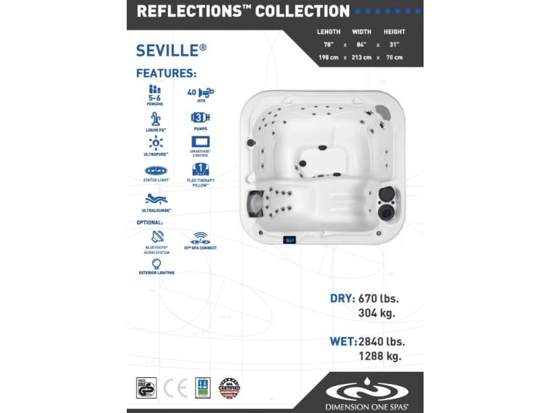 Wanna SPA DIMENSION ONE SPAS Seville | Dobry Kominek