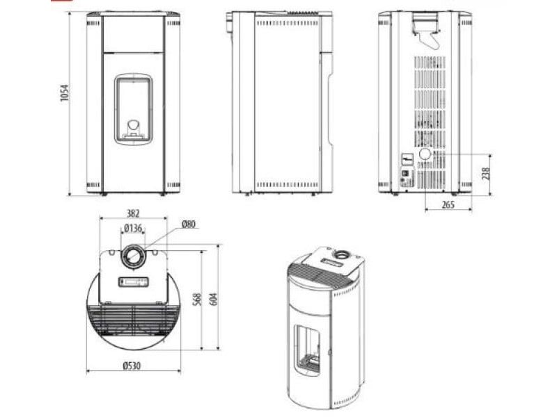 Piec Na Pelet Red Kunal Xup Air 8 Kw Dobry Kominek