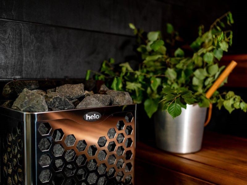 Piec do sauny Helo HANKO 80 STJ Chrom | Dobry Kominek